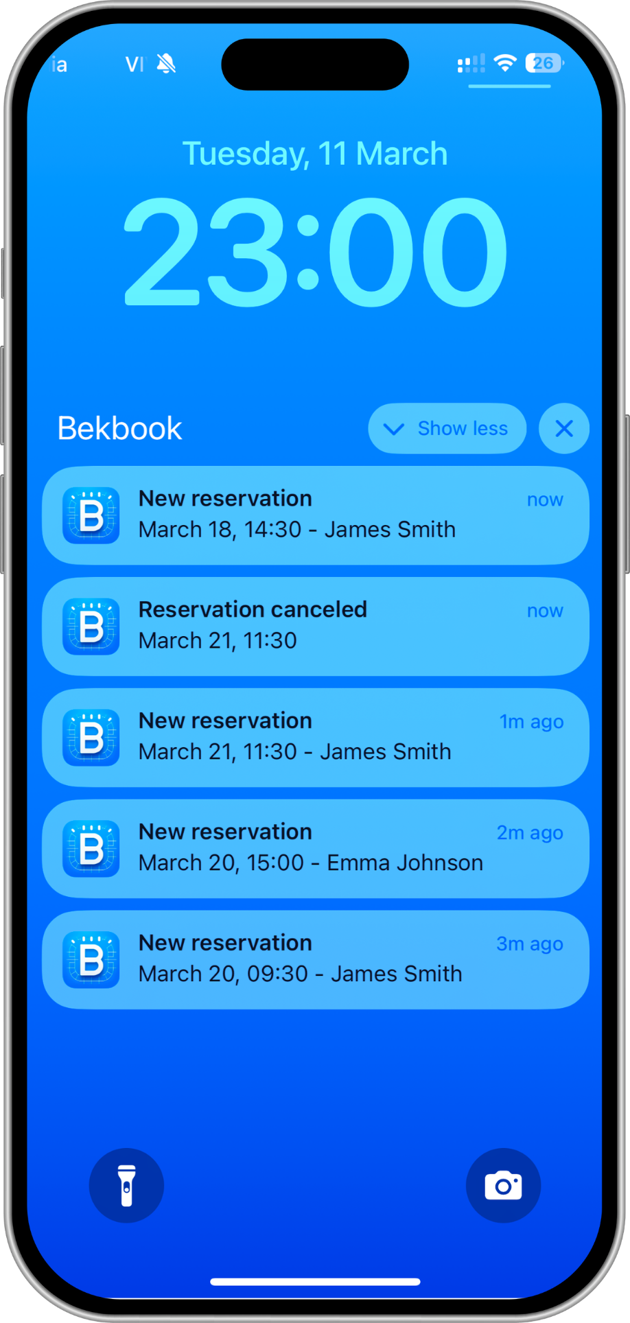 Instant Salon Notifications - Bekbook